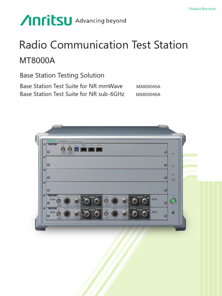 Mt8000a Bts Solution E1200 | PDF | Extremely High Frequency | Hertz