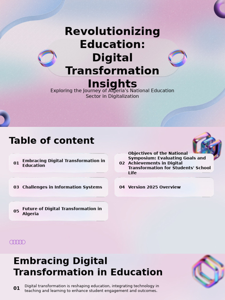 Revolutionizing Education: Digital Transformation Insights | PDF ...