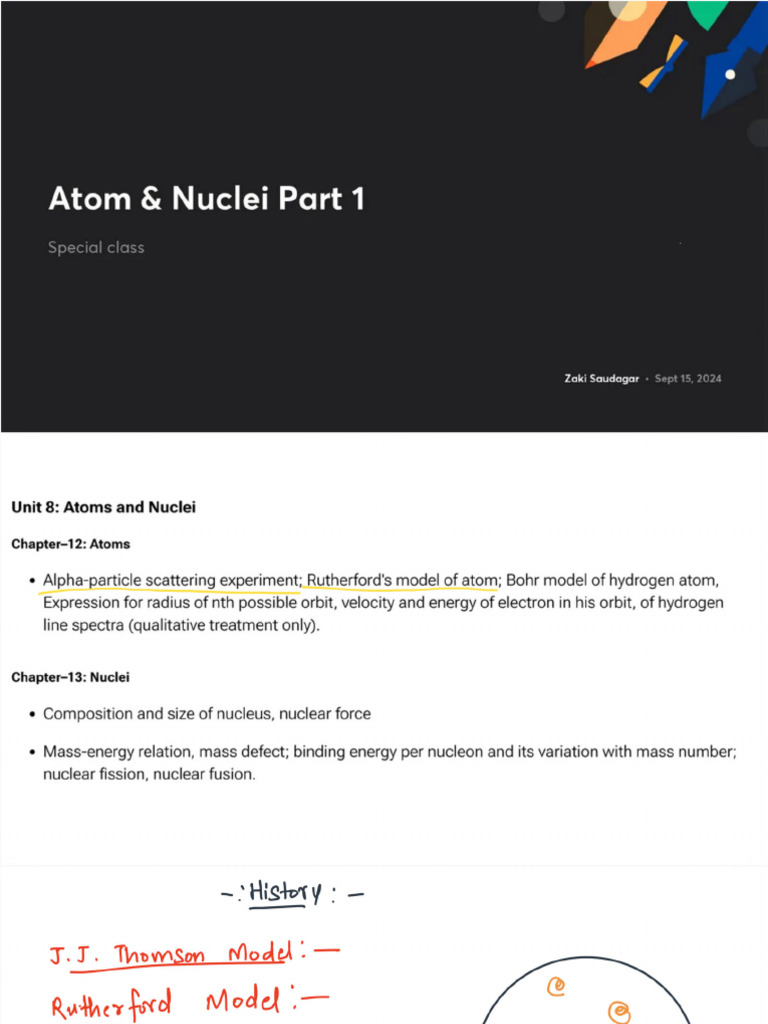 Atom Nuclei Part 1 With Anno | PDF