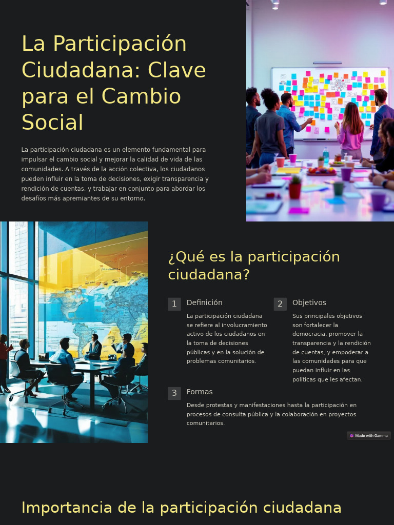 Ejemplos de Participación Ciudadana | PDF | Participación pública ...