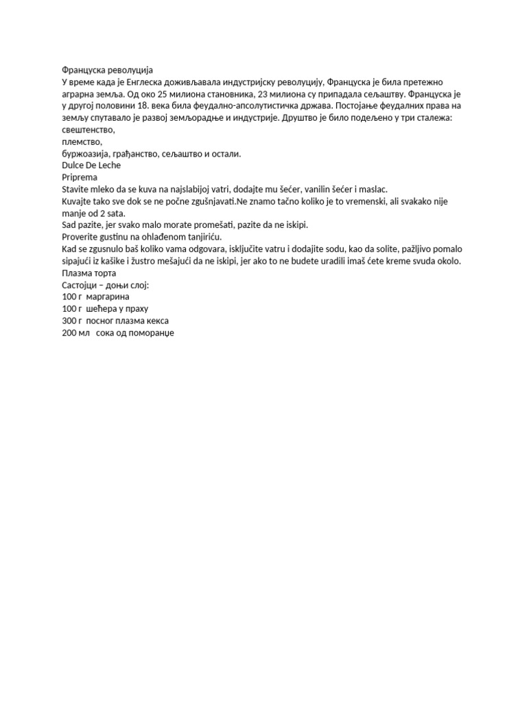 Mia Nikolic I1 Word Vezba (Sirov Tekst) | PDF