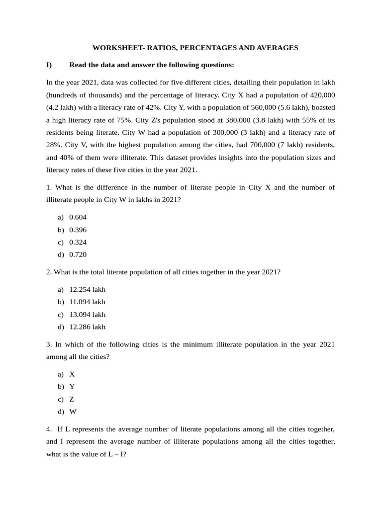 Worksheet 2 | PDF | Literacy