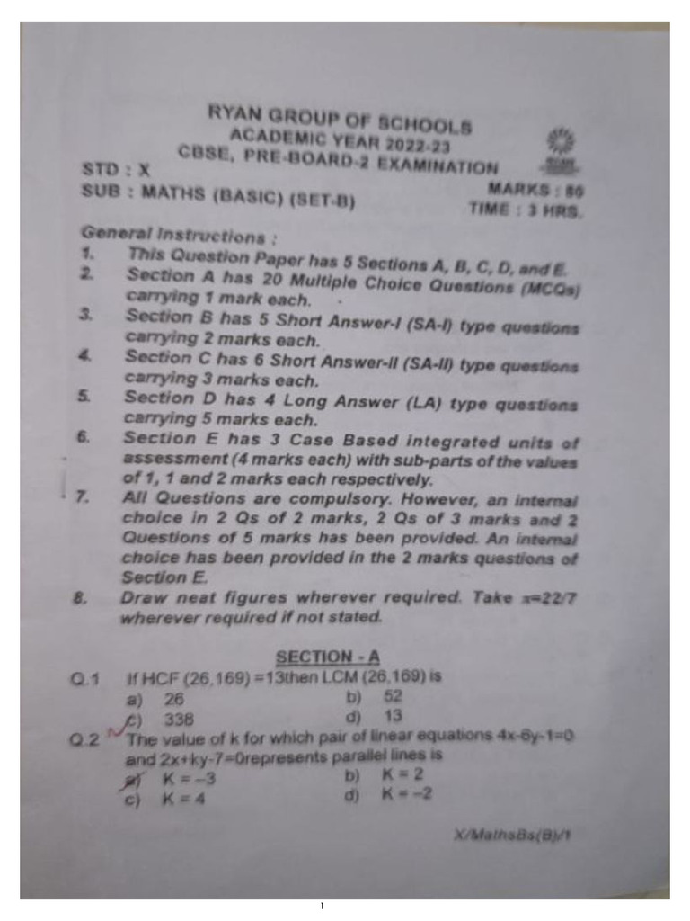 Basicset B2023 PB2 | PDF