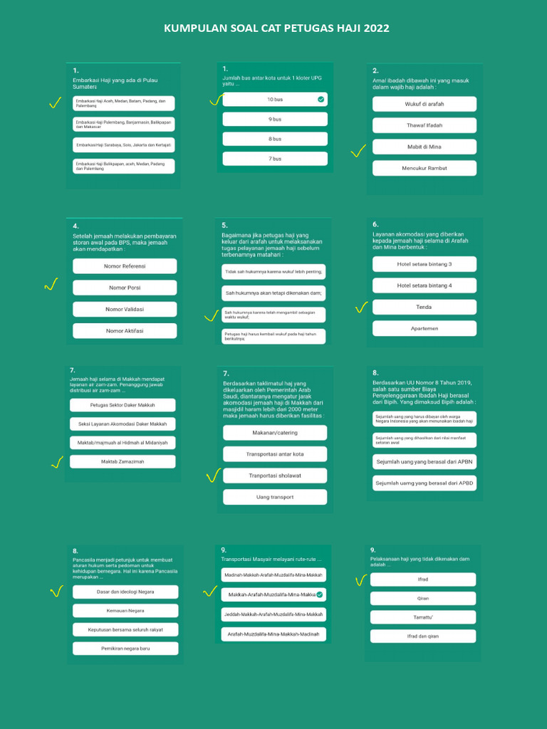 Kumpulan Soal Cat 2022 | PDF