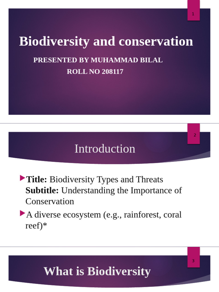 Biodiversity and Conservation | PDF | Biodiversity | Conservation Biology
