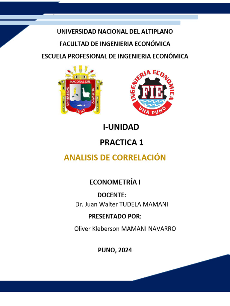 Practica I Econometria | PDF