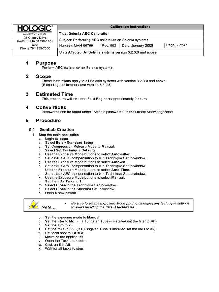 Calibracion AEC | PDF