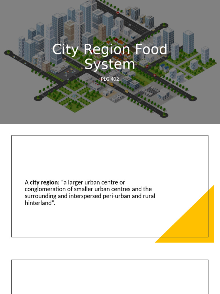 City Region Food System Slides | PDF | Retail | Waste