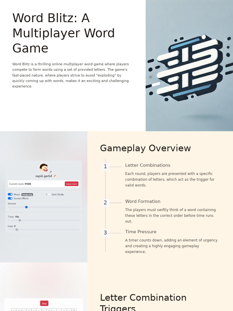 Word Blitz: Fast-Paced Multiplayer Game | PDF | Client–Server Model ...