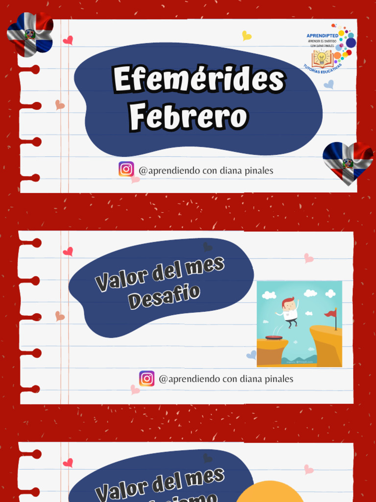 Efemérides Febrero Diana Pinales - 20240125 - 185017 - 0000 | PDF | Viajes y turismo