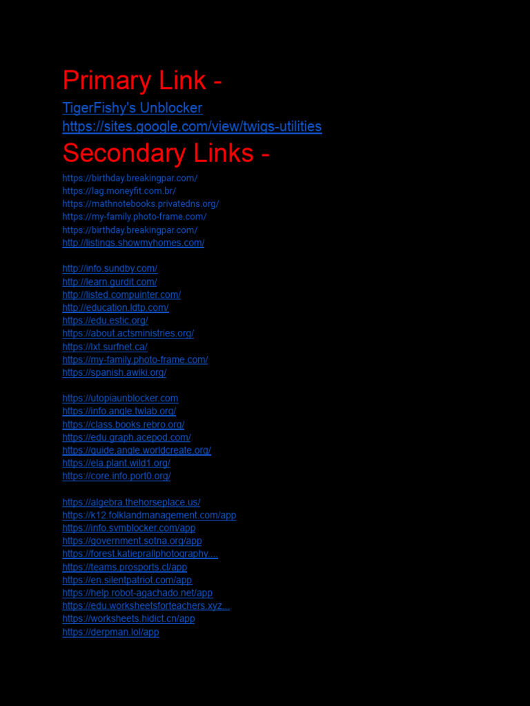 Unblock Everything | PDF