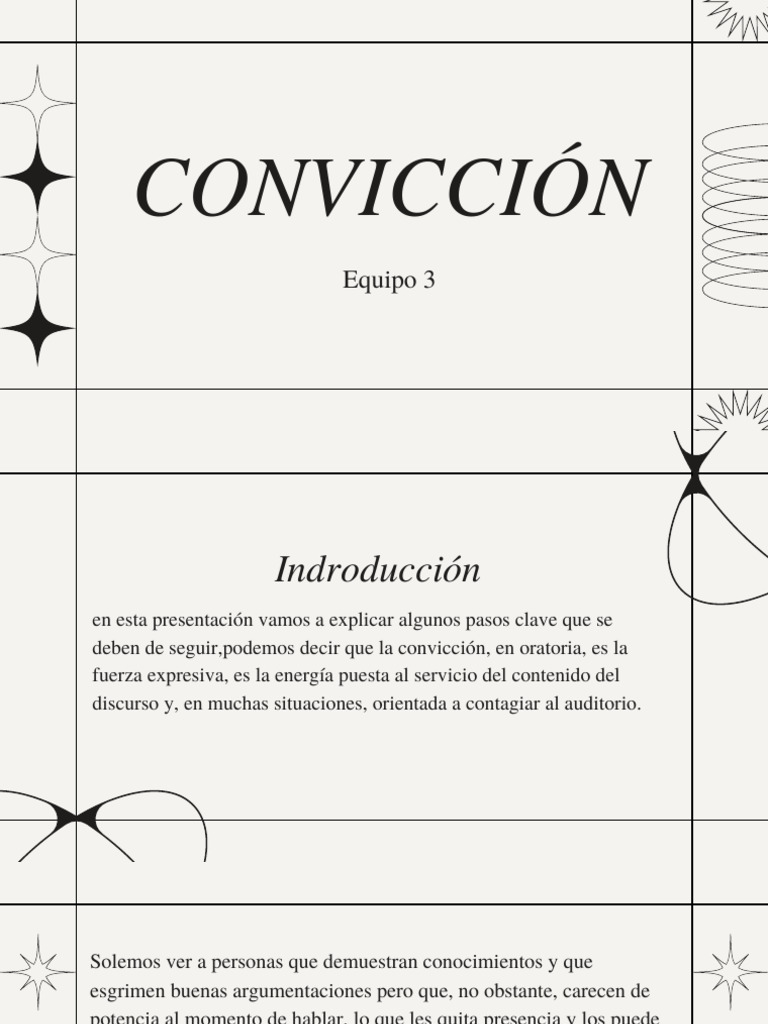 CONVICCION | PDF | Hablar en público