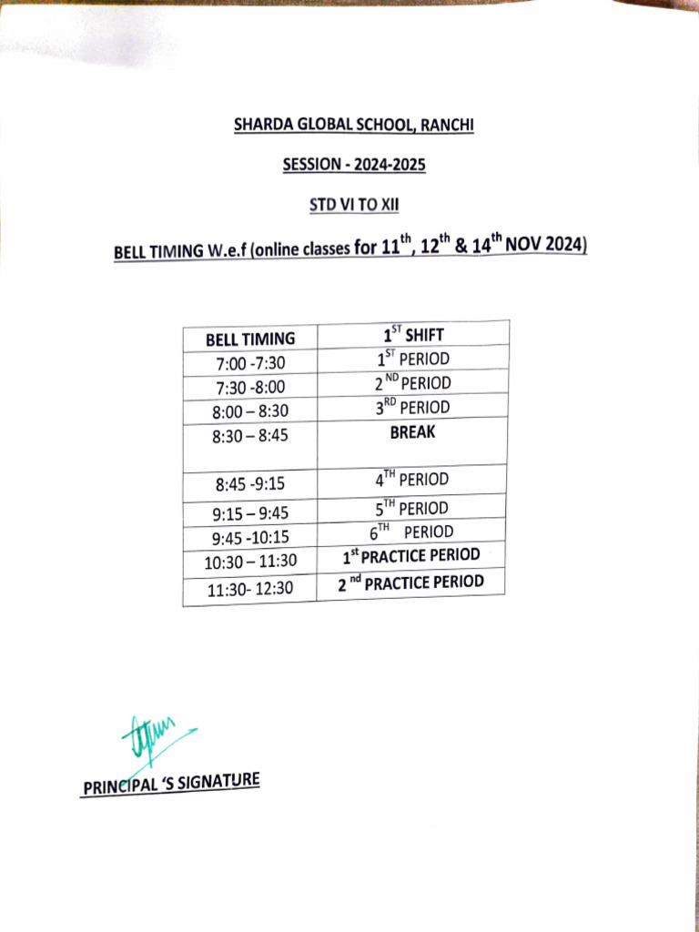 1st Shift Bell | PDF