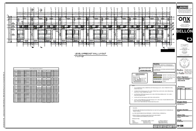 S-126-Level-2-Precast Wall Layout | PDF