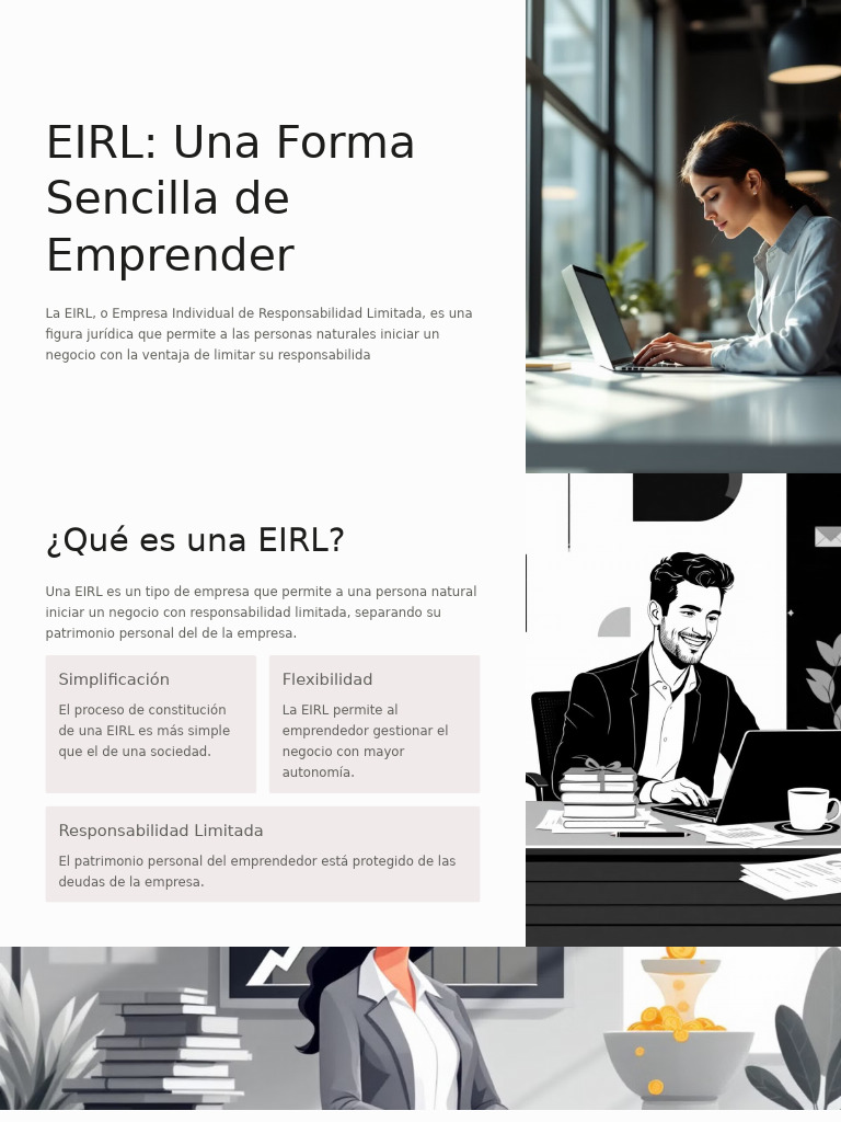 EIRL Una Forma Sencilla de Emprender | PDF | Economias | Business