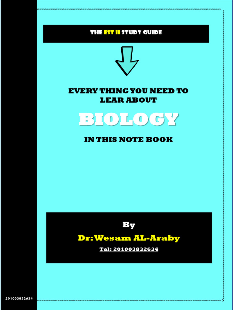 Biology EST-II Final Edition Dr. Wesam | PDF | Meiosis | Mitosis