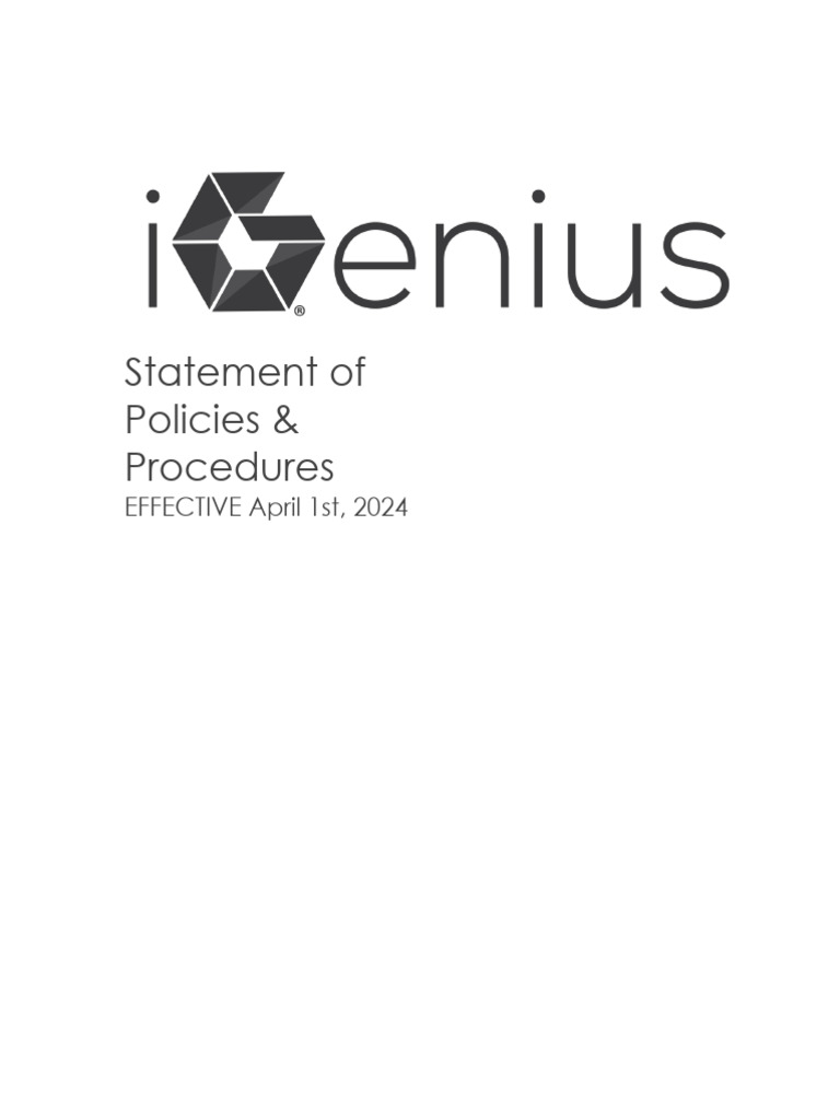IGenius Policies Procedures | PDF | Intellectual Property | Trademark