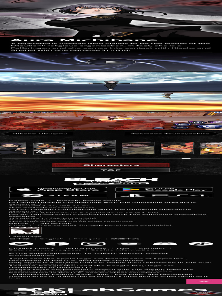 Character Bleach Brave Souls Official KLabGames | PDF