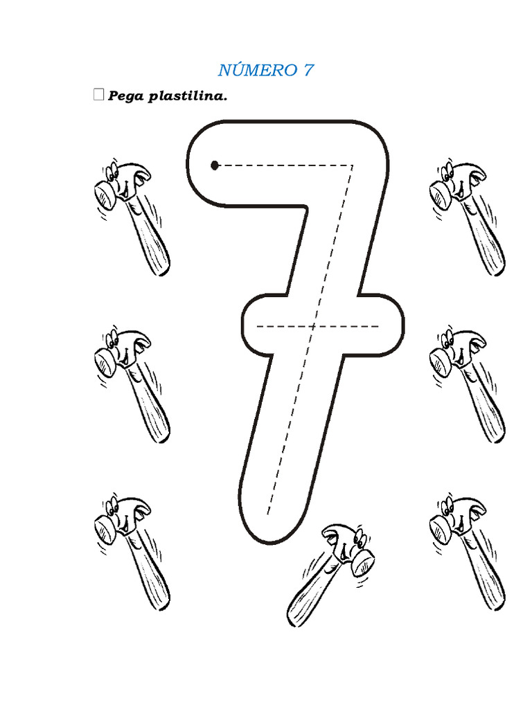 Actividades Del Número 7 | PDF