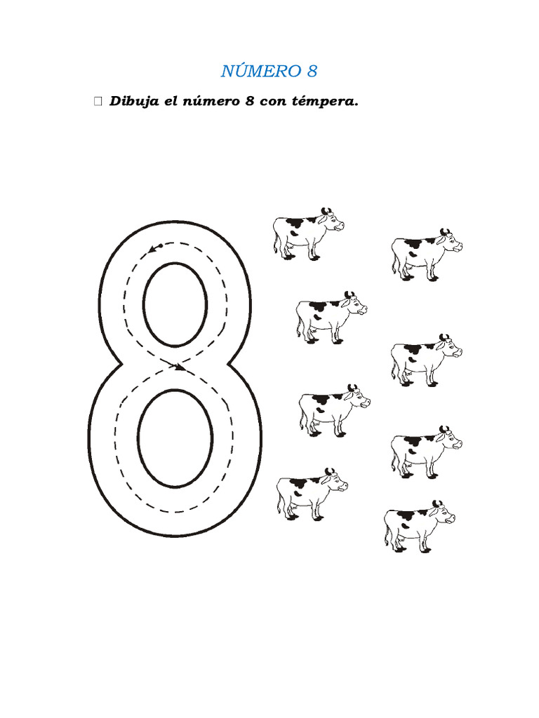 Actividades educativas con el número 8 | PDF
