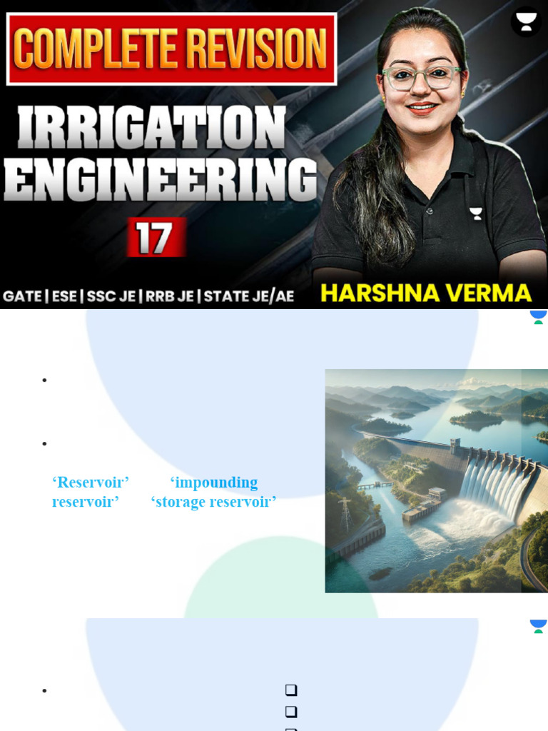 Chapter - 11 - Dam - Irrigation - Engineeriny Harshna Verma | PDF | Dam ...