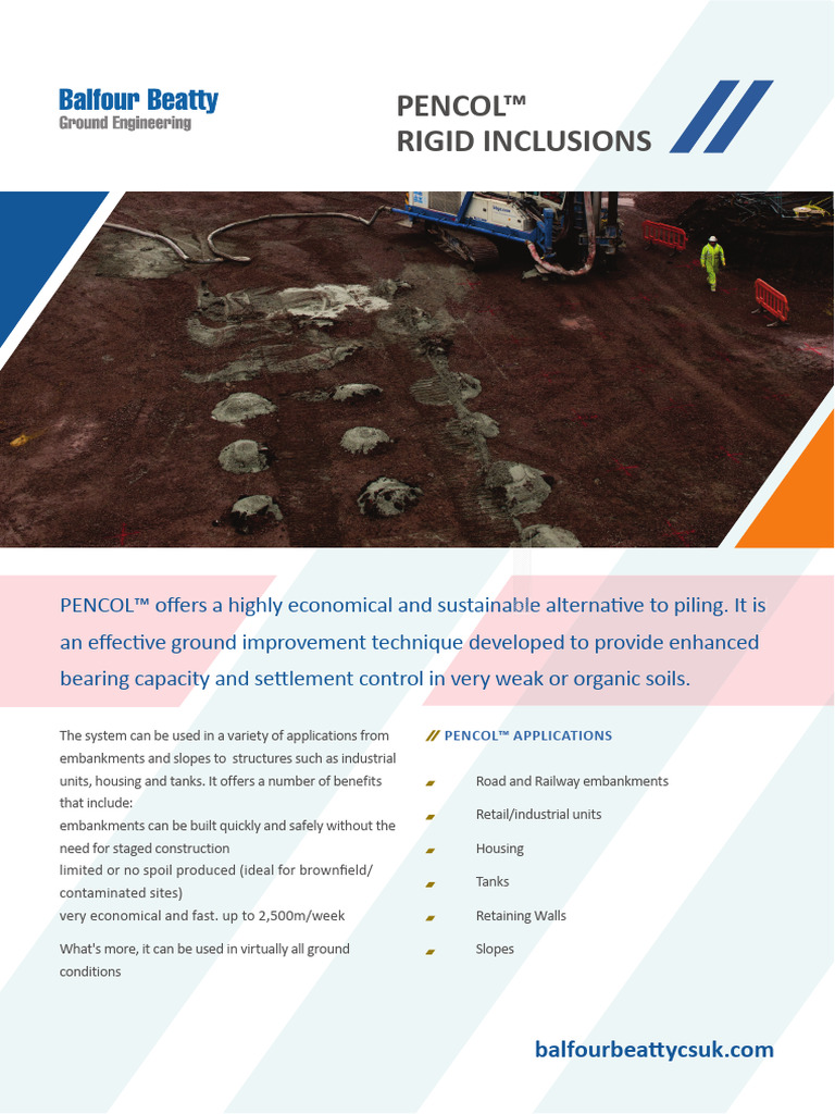 Pencol Rigid Inclusions | PDF | Deep Foundation | Structural Engineering