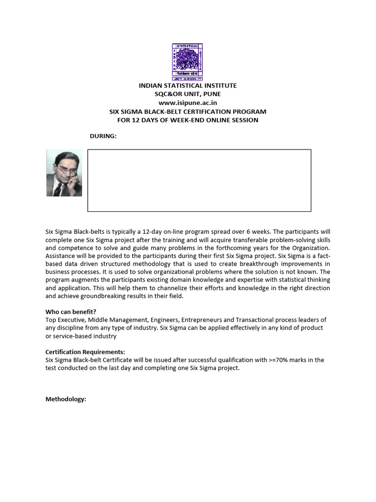 LSSBB 2024-25-01 Week End New | PDF | Six Sigma | Statistics