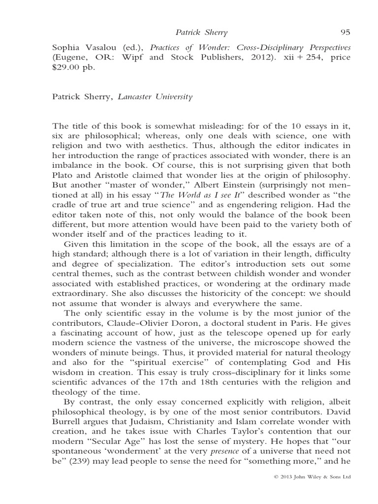 Philosophical Investigations - 2013 - Sherry - Sophia Vasalou Ed ...