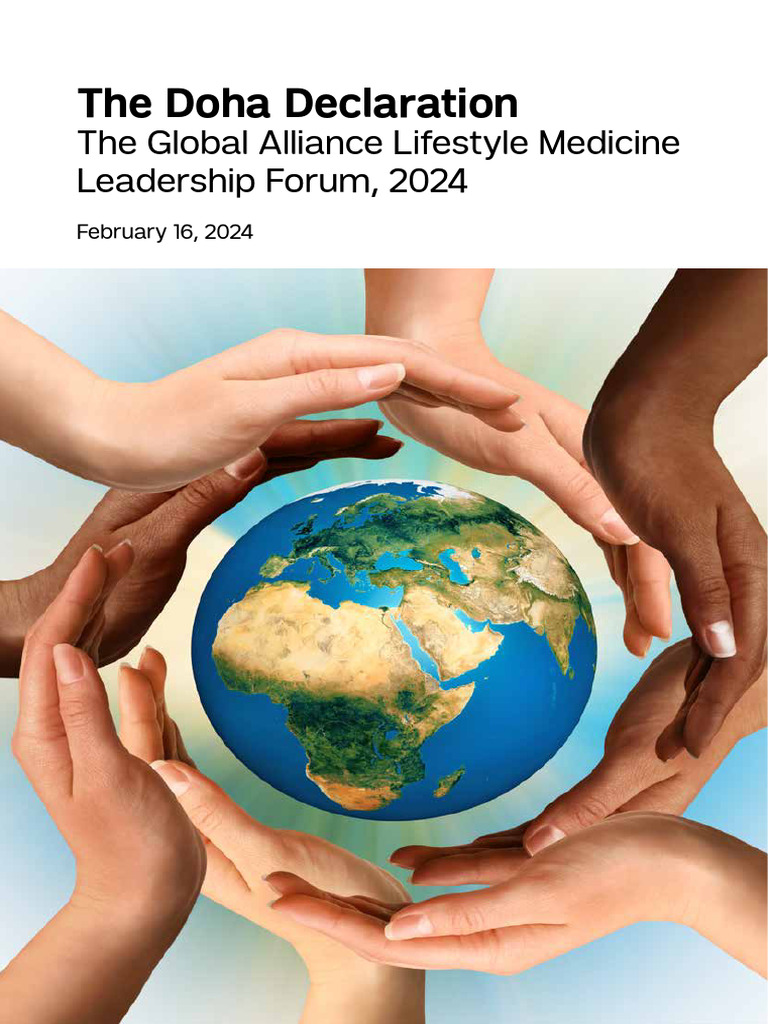 Doha Declaration on Lifestyle Medicine 2024 | PDF | Health Care | Medicine