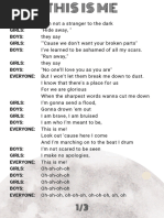 This Is Me Lyrics | PDF