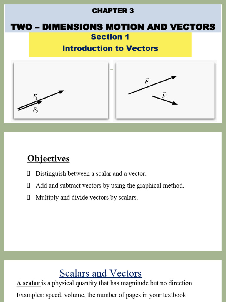 CH (3) - Sec1-Introduction To Vectors-2024 | PDF | Teaching Methods ...