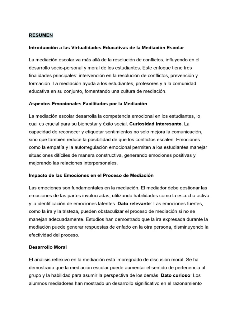 Diylan | PDF | Las emociones | Mediación