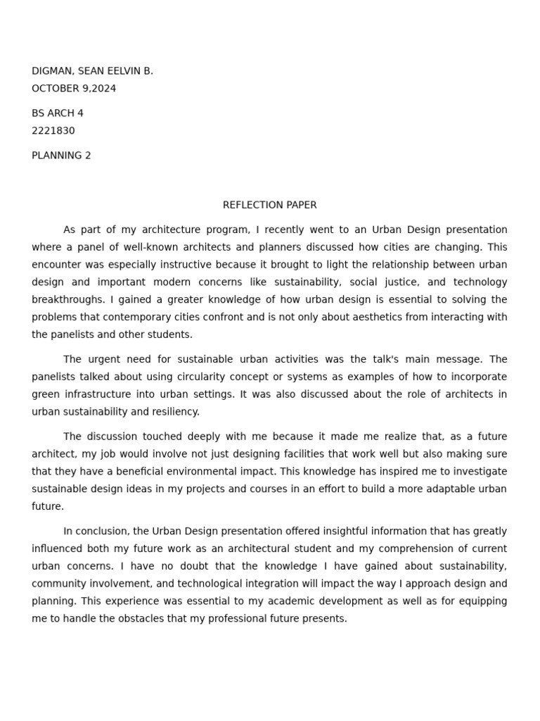 Reflection Planning 2 | PDF | Social Science | Computers