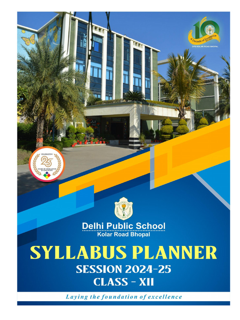 Booklet of Syllabus Class 12 2024 25 | PDF