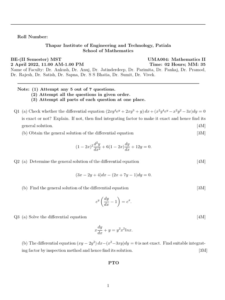 MST Question Paper 2022 | PDF | Mathematical Concepts | Mathematics