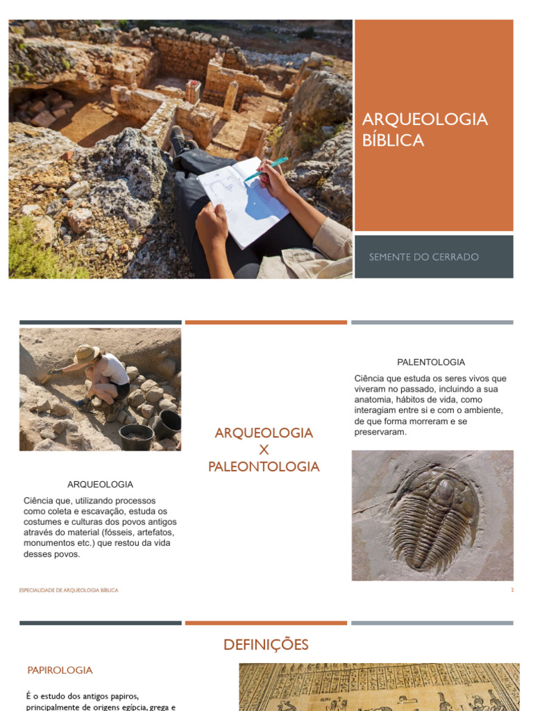 Arqueologia Bíblica - Aula | PDF | Arqueologia | Escrita