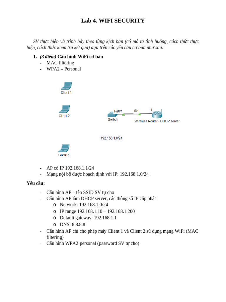 Lab4 - WiFi Security | PDF