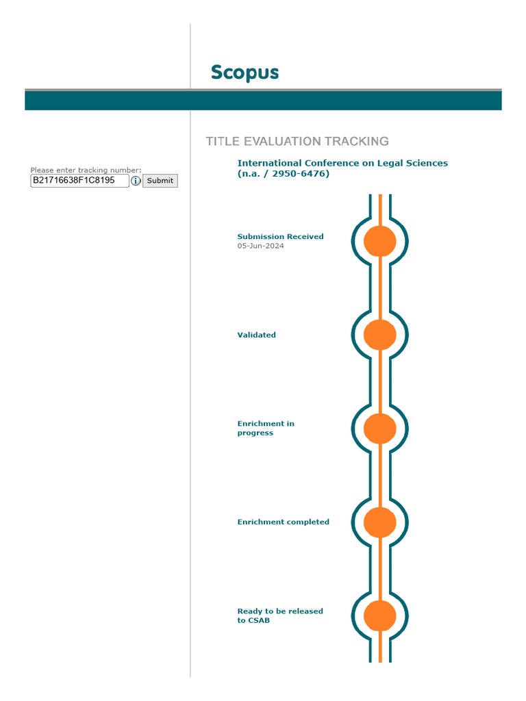 Title Suggestion Progress Tracker - Elsevier STEP | PDF