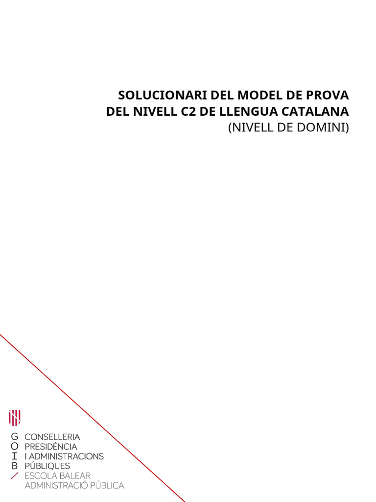 Solucionari Model de Prova C2 2023 | PDF