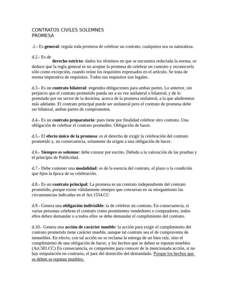 Contratos Civiles Solemnes | PDF | Derecho civil (sistema legal) | Justicia