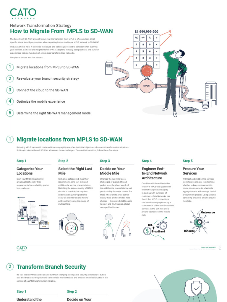 Migrating from MPLS to SD-WAN Guide | PDF | Cloud Computing | Computer Network
