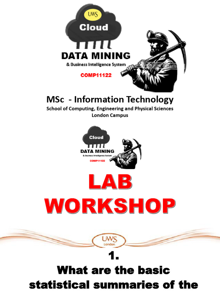 Workshop - Data Mining & Explosion | PDF Workshop - Data Mining & Explosion | PDF