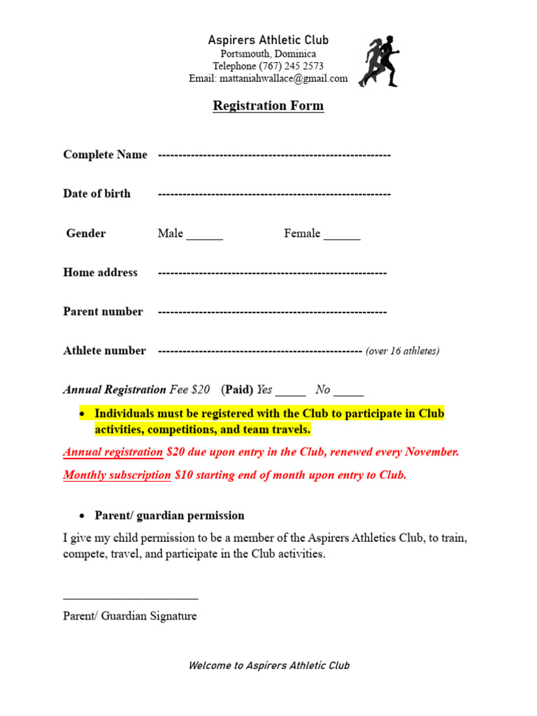Registration Aspirers | PDF