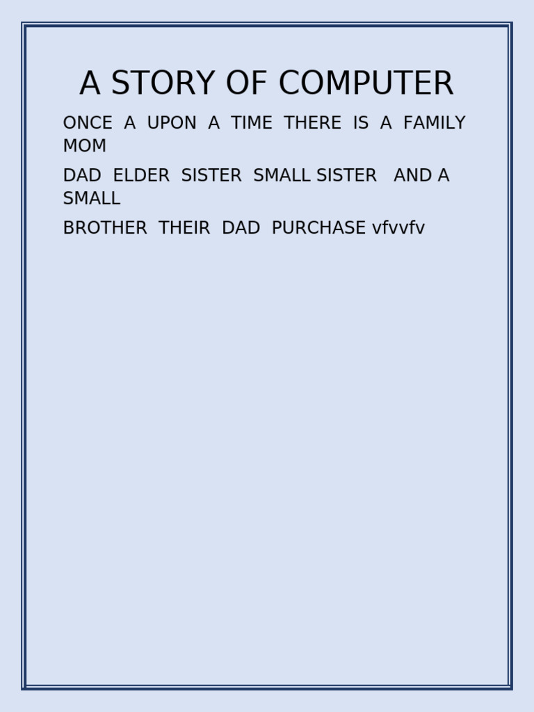 A Story of Computer | PDF