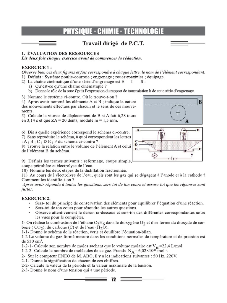 Annales Troisieme Pichnet 2020 PCT | PDF