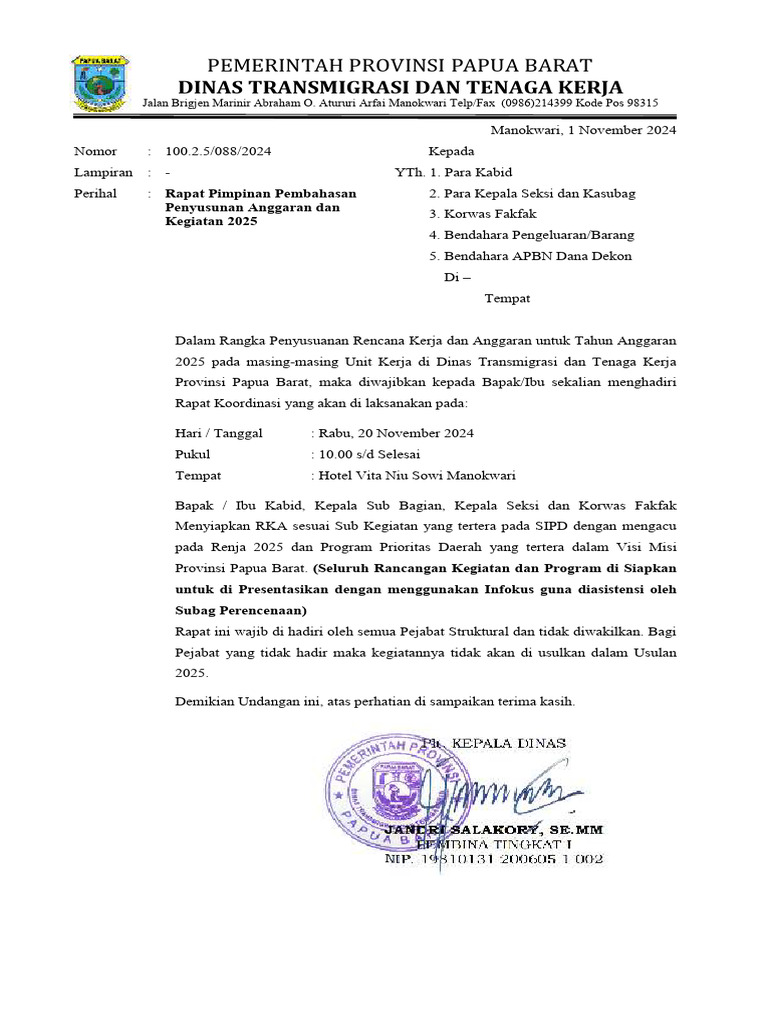 Rapim Penyusunan Rka 2025 | PDF