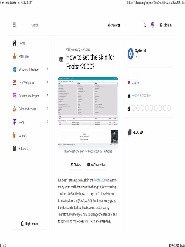 How To Set The Skin For Foobar2000 | PDF