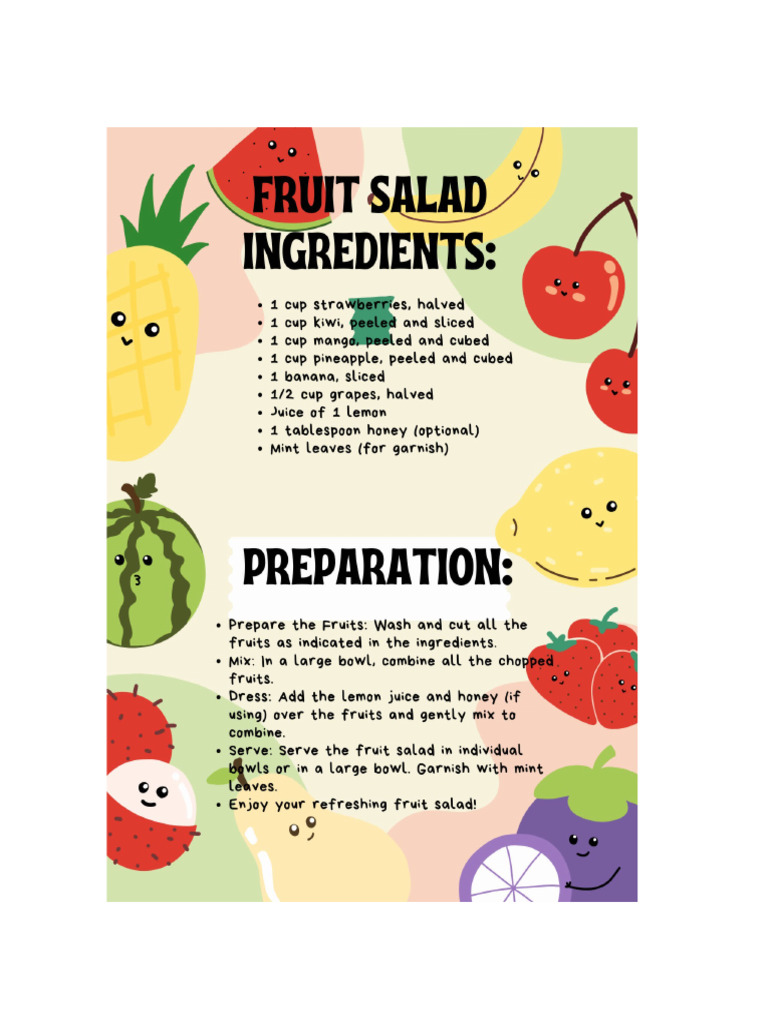 Ensalada de Frutas | PDF