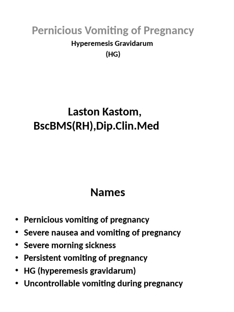 Hyperemesis Gravidarum Overview | PDF | Nausea | Intravenous Therapy