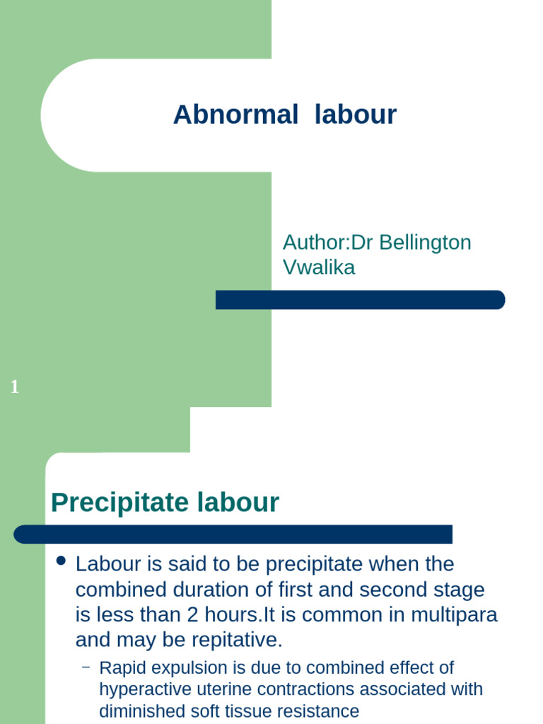 Abnormal Labour | PDF | Childbirth | Maternal Health